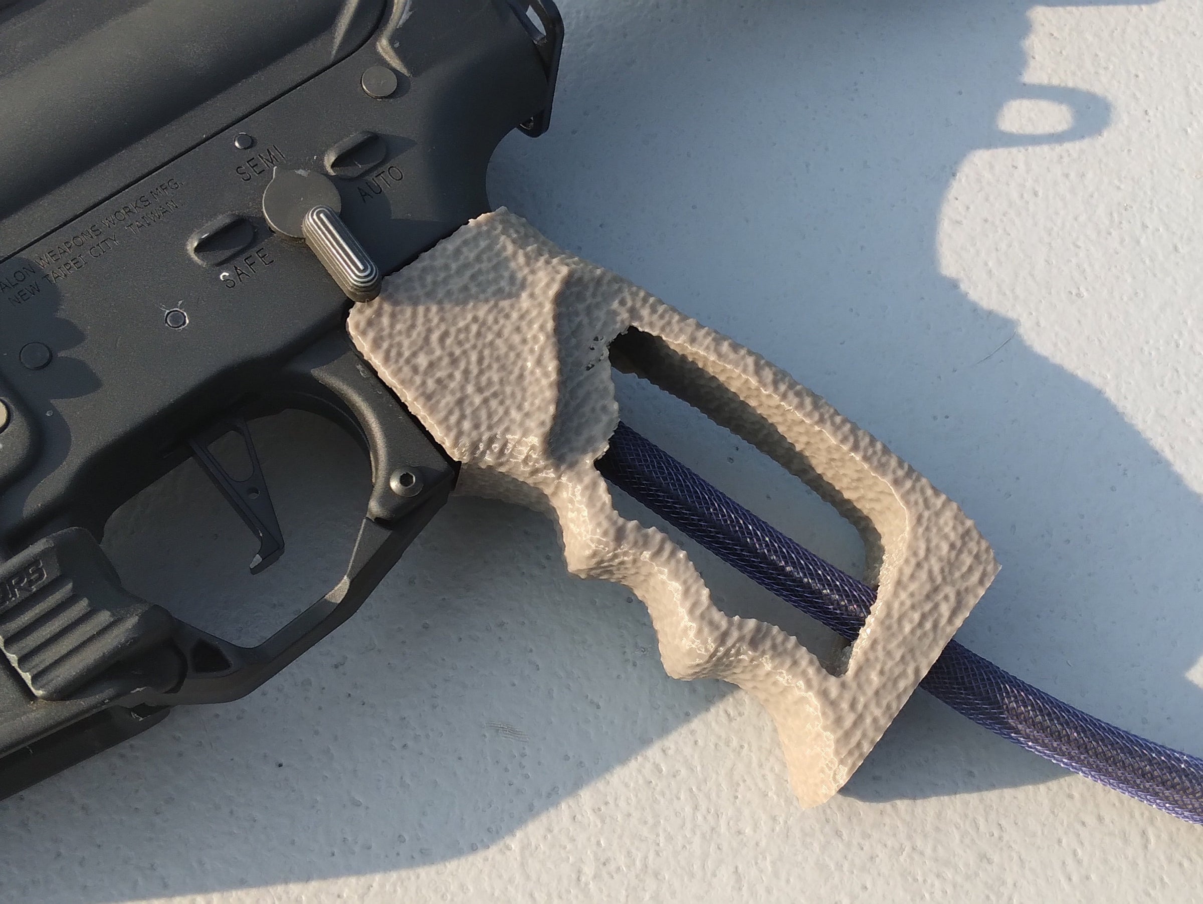 Airsoft Shadow HPA M4/ ARP9 Rifle Grip (Stippled) | Cedar3D