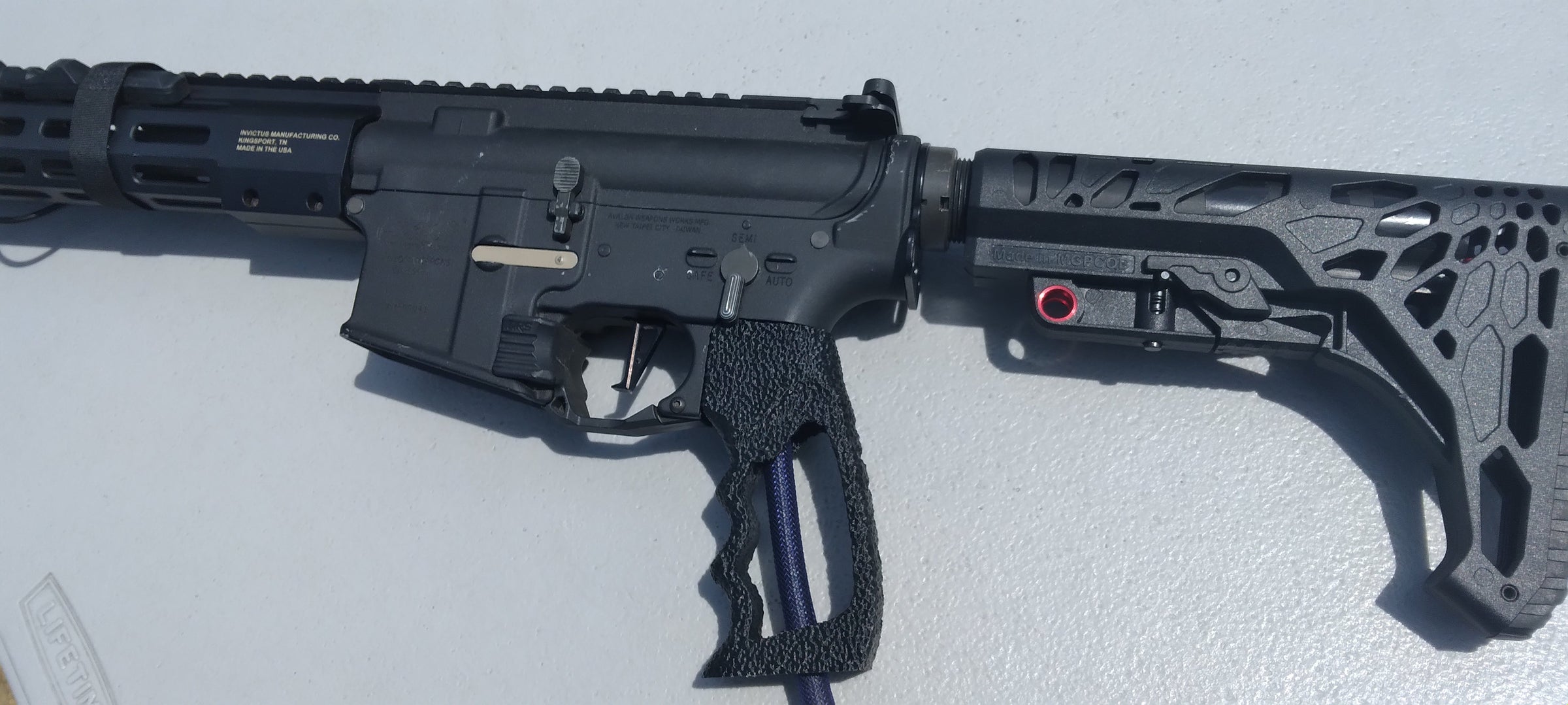 Airsoft Shadow HPA M4/ ARP9 Rifle Grip (Stippled) | Cedar3D